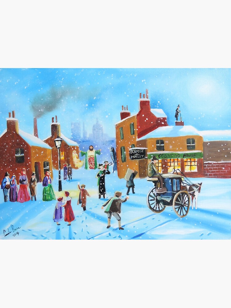 "Christmas Carol Scrooge and Tiny Tim" Poster by gordonbruce | Redbubble
