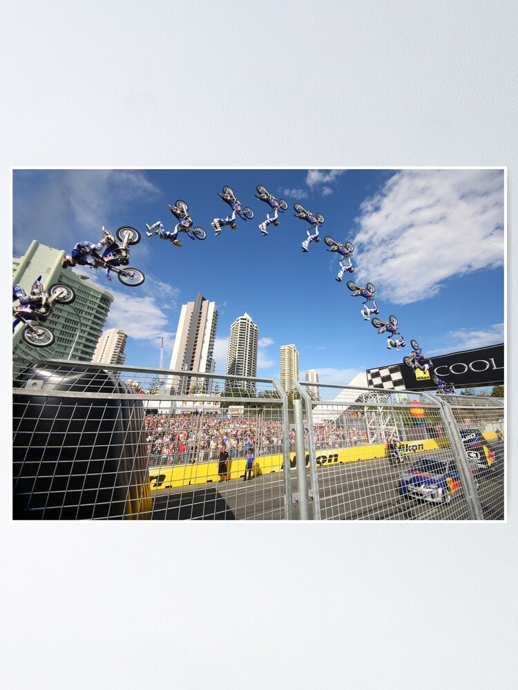 "Robbie Maddison Back Flip Australia" Poster for Sale by dragphotos ...
