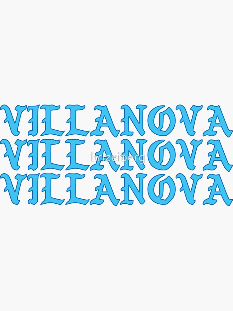 "Villanova Gothic Font" Sticker for Sale by brizeiberg | Redbubble