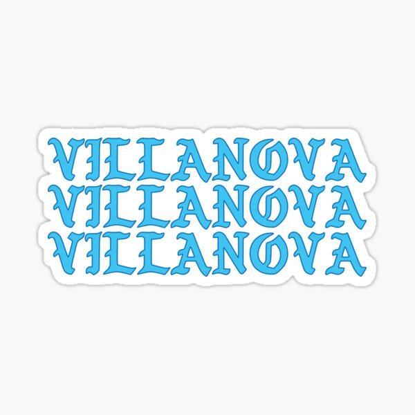 "Villanova Gothic Font" Sticker for Sale by brizeiberg | Redbubble