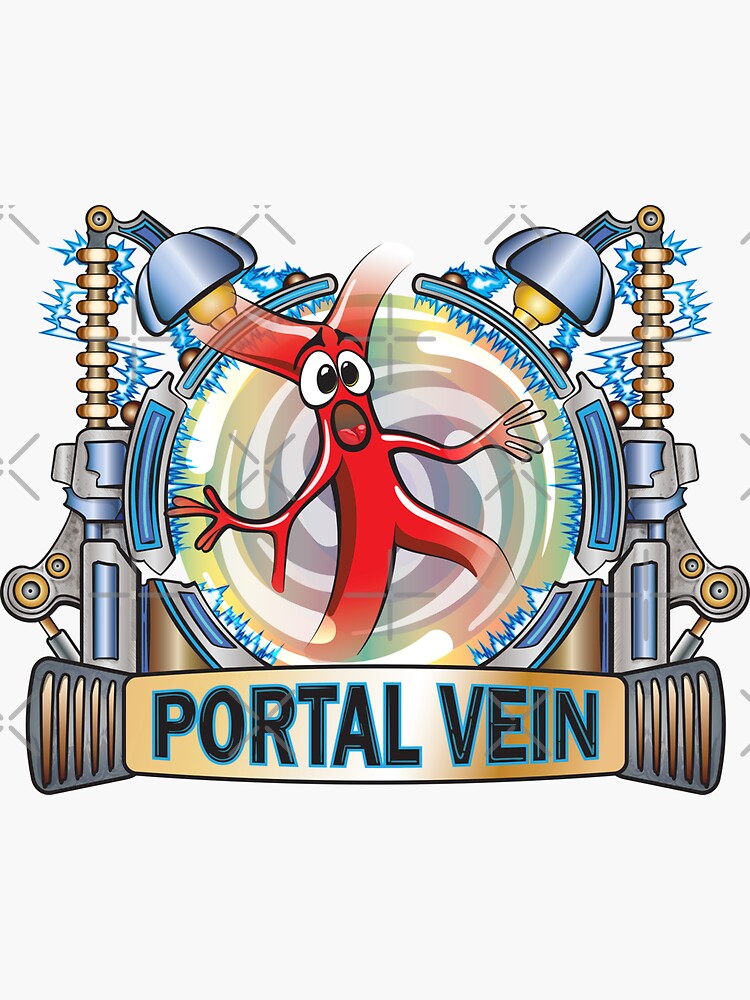 Sticker « Caricature de téléporteur de veines de portail - Série ...