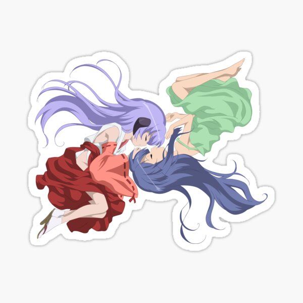 "Hanyuu and Rika" Sticker for Sale by KokoroPopShop | Redbubble