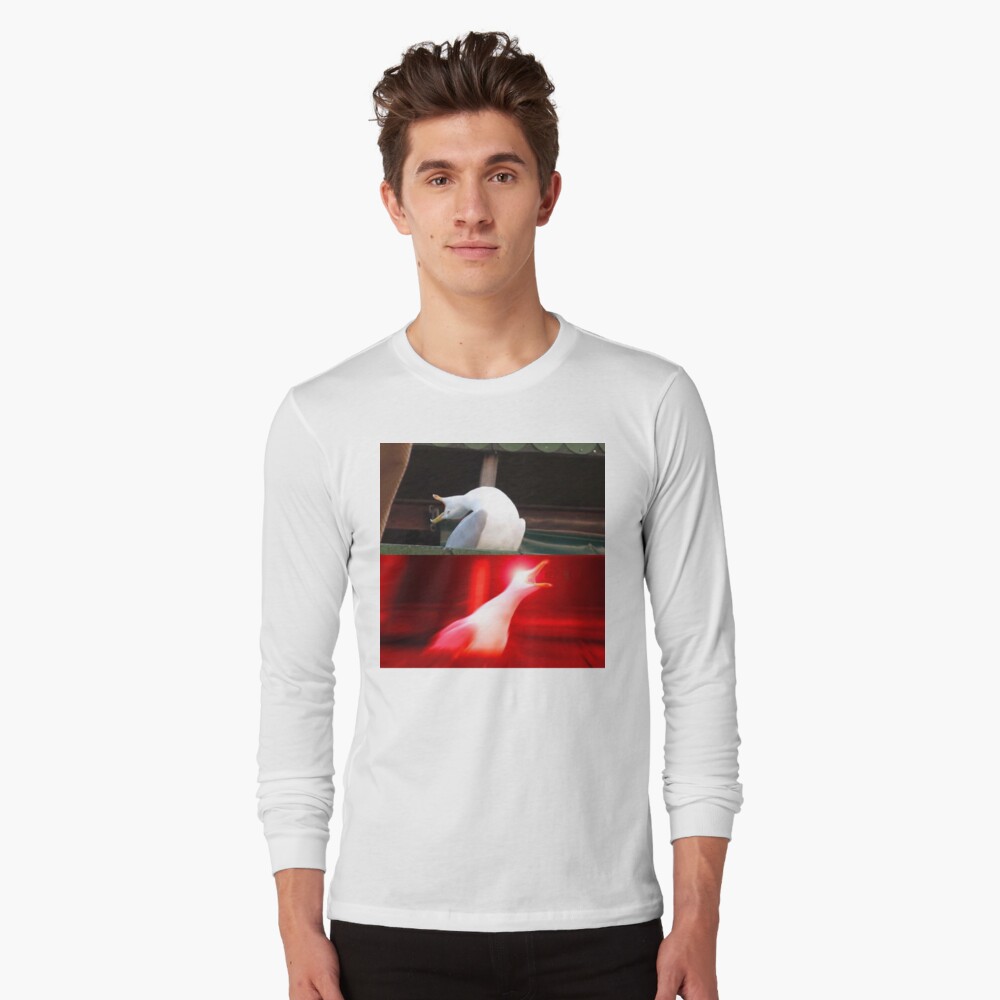 "Inhaling Seagull Meme" Art Print for Sale by FlashmanBiscuit | Redbubble