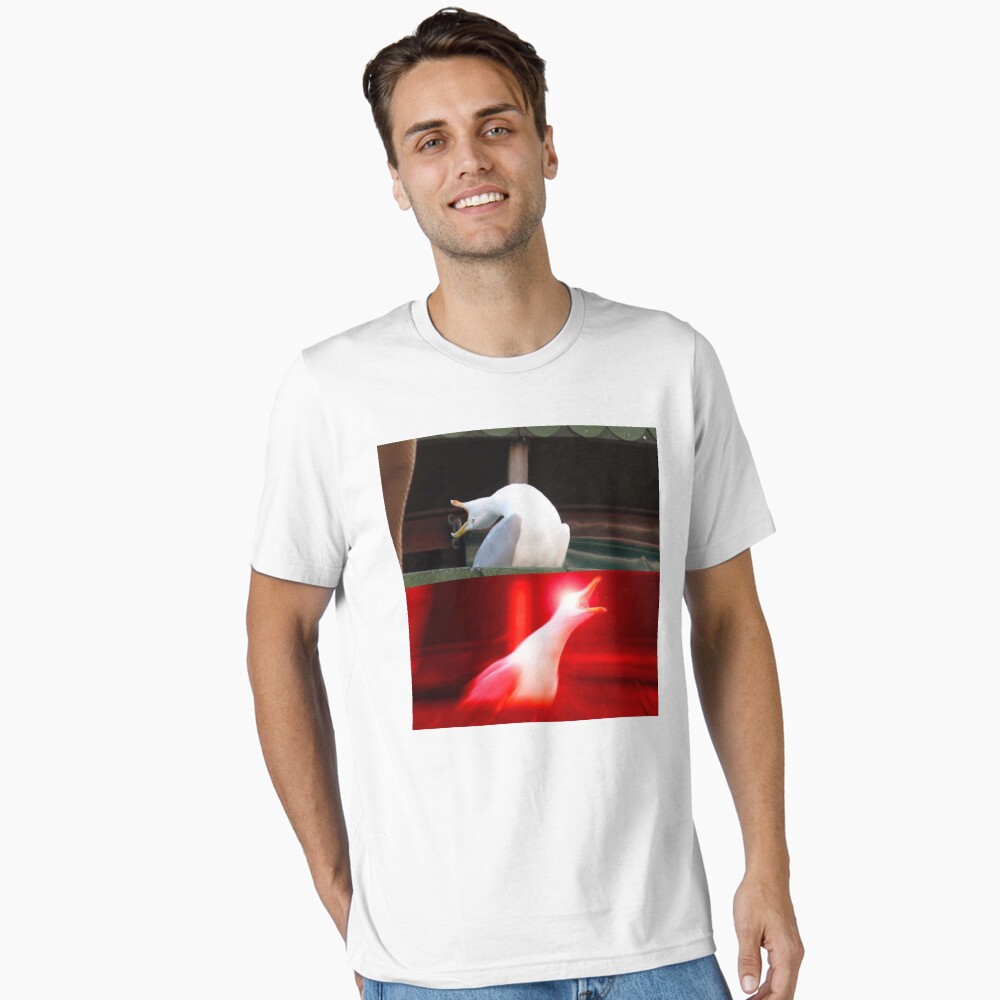 "Inhaling Seagull Meme" Art Print for Sale by FlashmanBiscuit | Redbubble