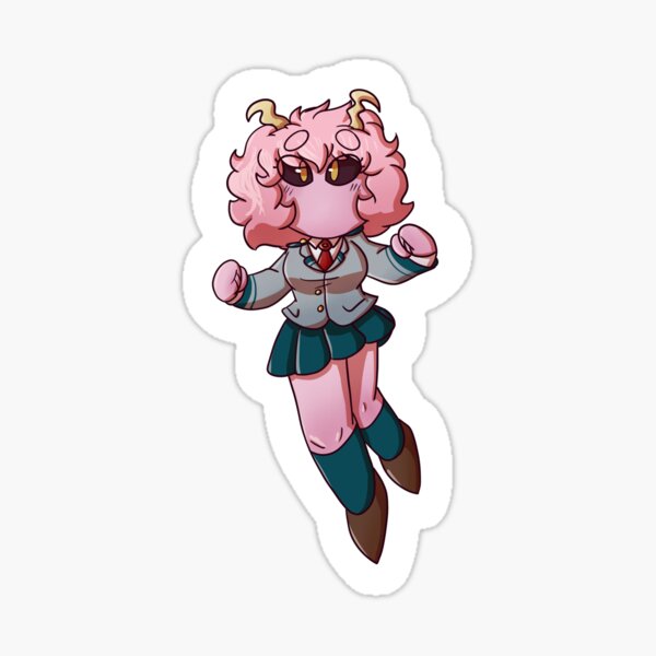 Mina Ashido Mha Stickers | Redbubble