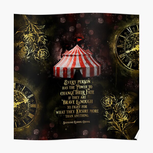 "Caraval - Fate" Poster by eviebookish | Redbubble