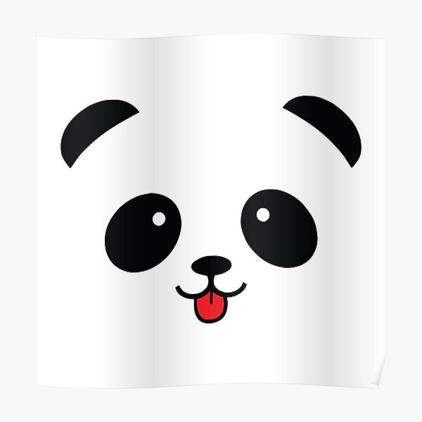"Cute Giant Panda Blep Mlem Meme" Poster by alltheprints | Redbubble