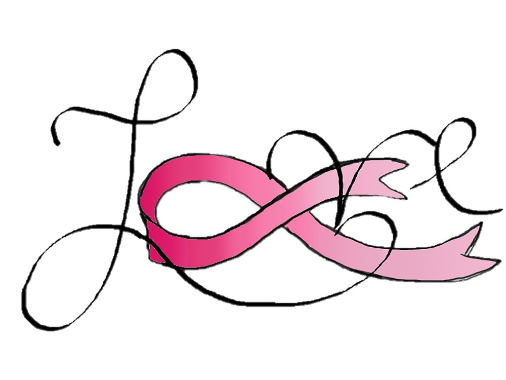 "Breast Cancer Awareness Love Ribbon" by sobara876 | Redbubble