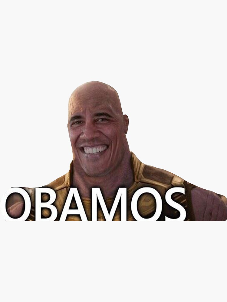 "obamos" Sticker for Sale by nicemusicdude | Redbubble