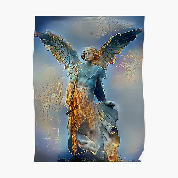 Póster «Uriel y su espada de fuego» de Kestrelle | Redbubble