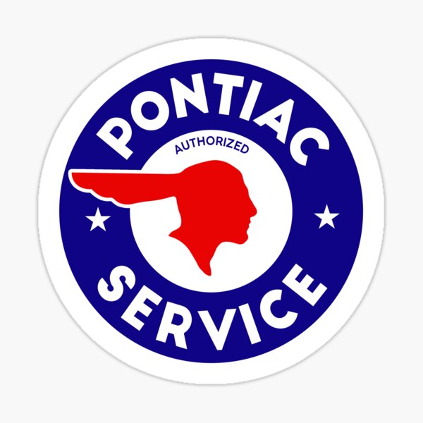 "Pontiac Authorized Service" Sticker for Sale by Bloxworth | Redbubble