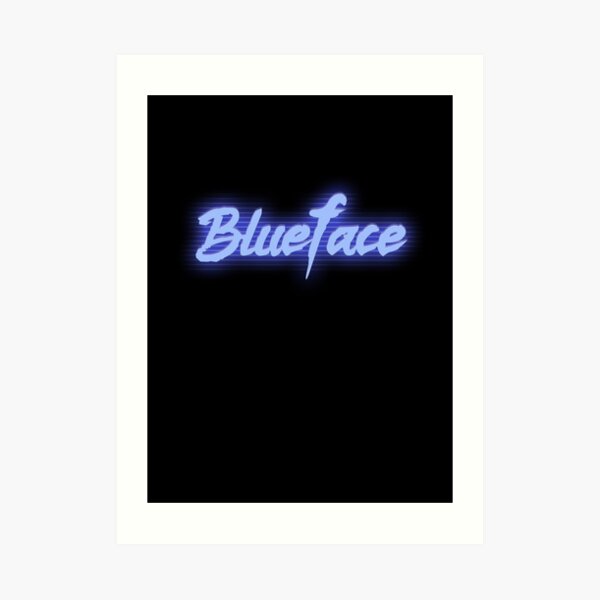 "Blueface logo Merch" Art Print by FanShop858 | Redbubble