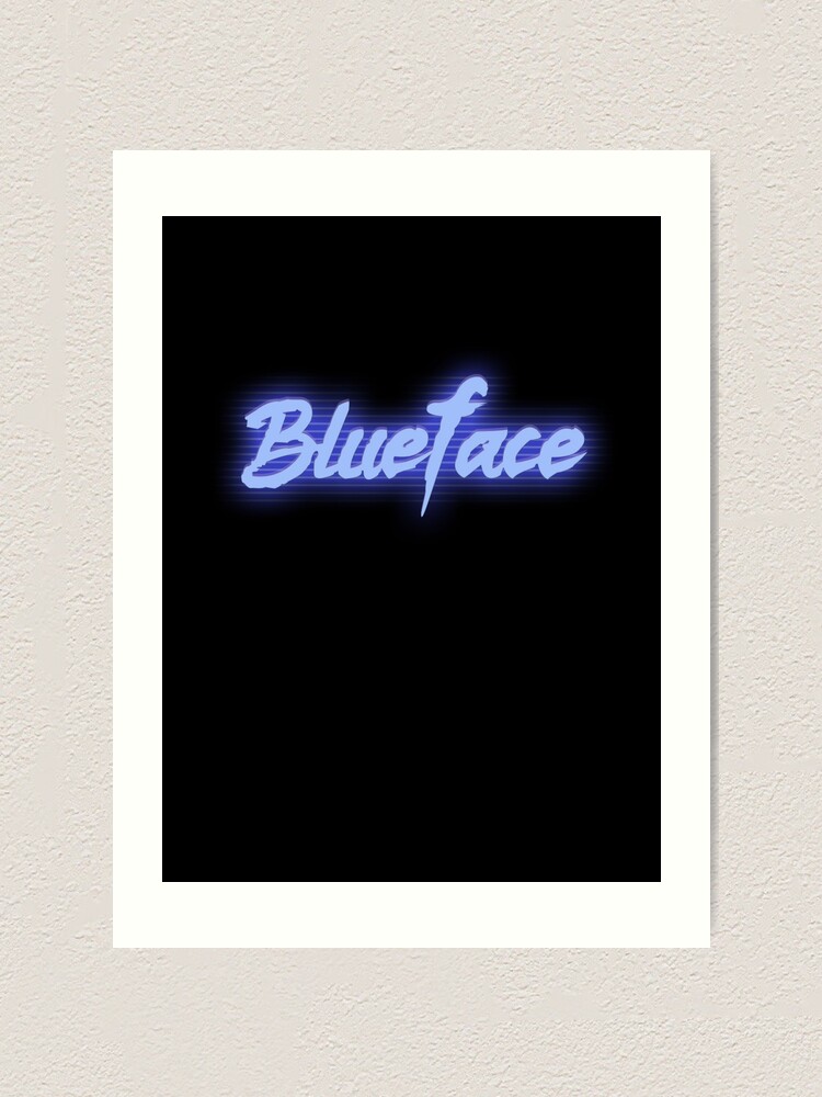 "Blueface logo Merch" Art Print by FanShop858 | Redbubble