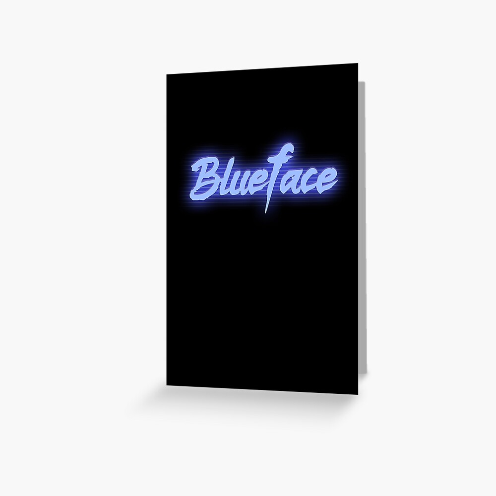 "Blueface logo Merch" Greeting Card by FanShop858 | Redbubble