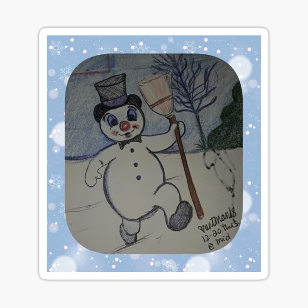 "Mr. Frosty" Sticker by Theasworld1974 | Redbubble
