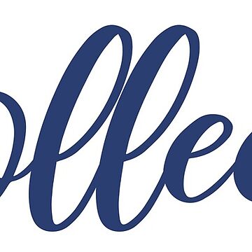 "Colleen - Navy Script" Canvas Print for Sale by Lindsey Moore | Redbubble