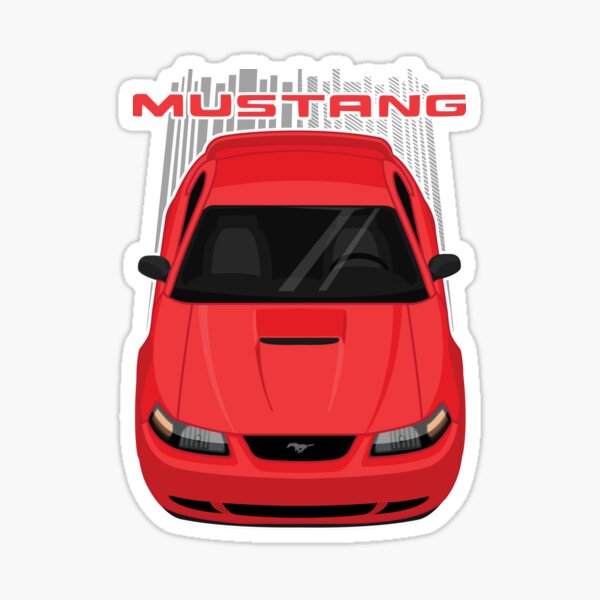 "Mustang GT 1999 to 2004 SN95 New Edge - Red" Sticker for Sale by ...
