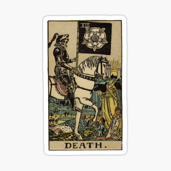 "Tarot Card - Death" Sticker for Sale by ghjura | Redbubble