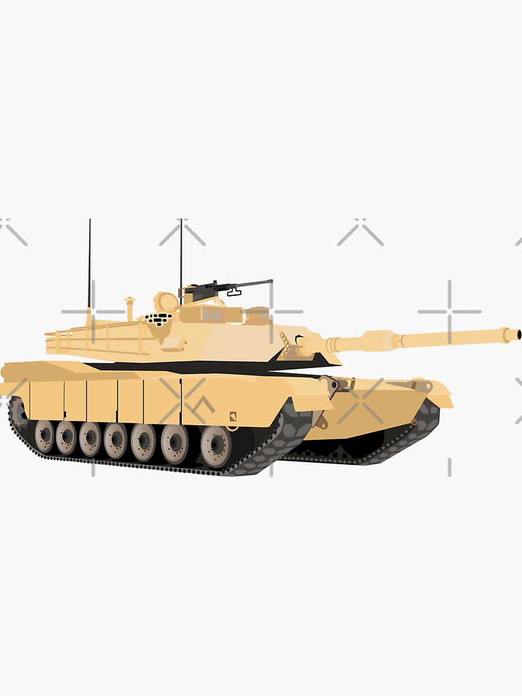 "M1A1 / M1A2 Abrams Tank" Sticker for Sale by NorseTech | Redbubble