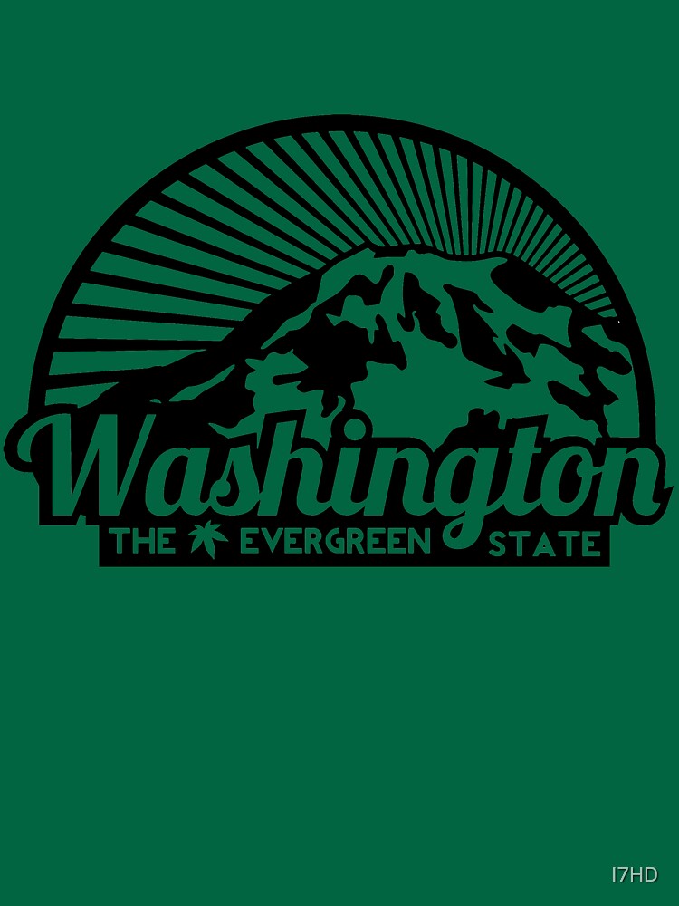 "Washington - The Evergreen State" T-shirt by I7HD | Redbubble
