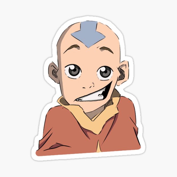 "Aang " Sticker for Sale by zeforow | Redbubble