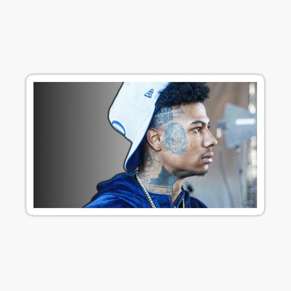 "blueface" Sticker for Sale by ryanmckane | Redbubble