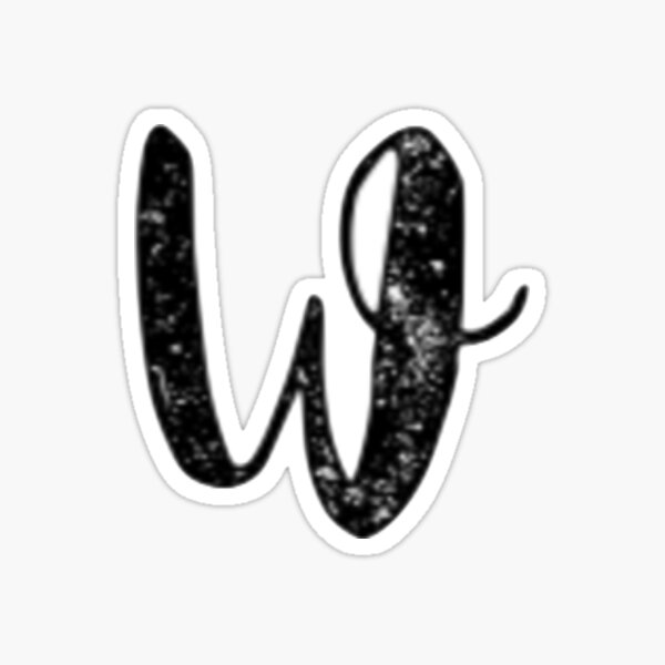Letter W Stickers | Redbubble