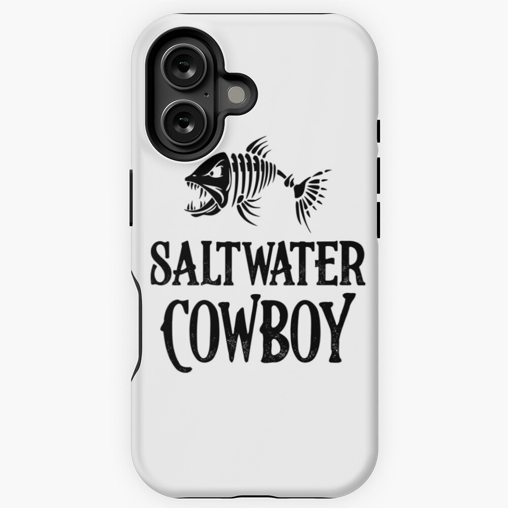"Saltwater Cowboy - Fishing" Sticker for Sale by DanceAddict | Redbubble