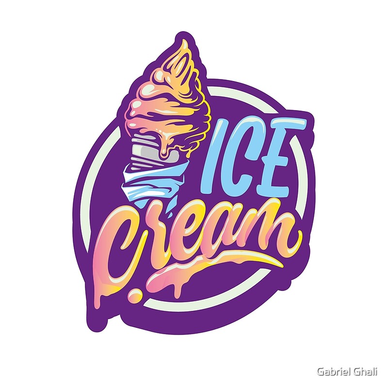 "Trippy Ice Cream" by Gabriel Ghali | Redbubble