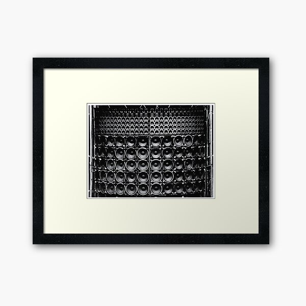 "Wall of Sound" Framed Art Print for Sale by ledaai | Redbubble