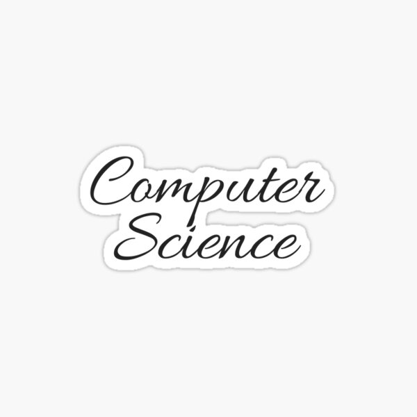 "Computer Science" Sticker by curlykhaila | Redbubble
