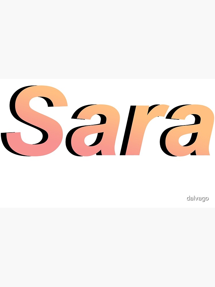 "Sara" Poster for Sale by dalvago | Redbubble
