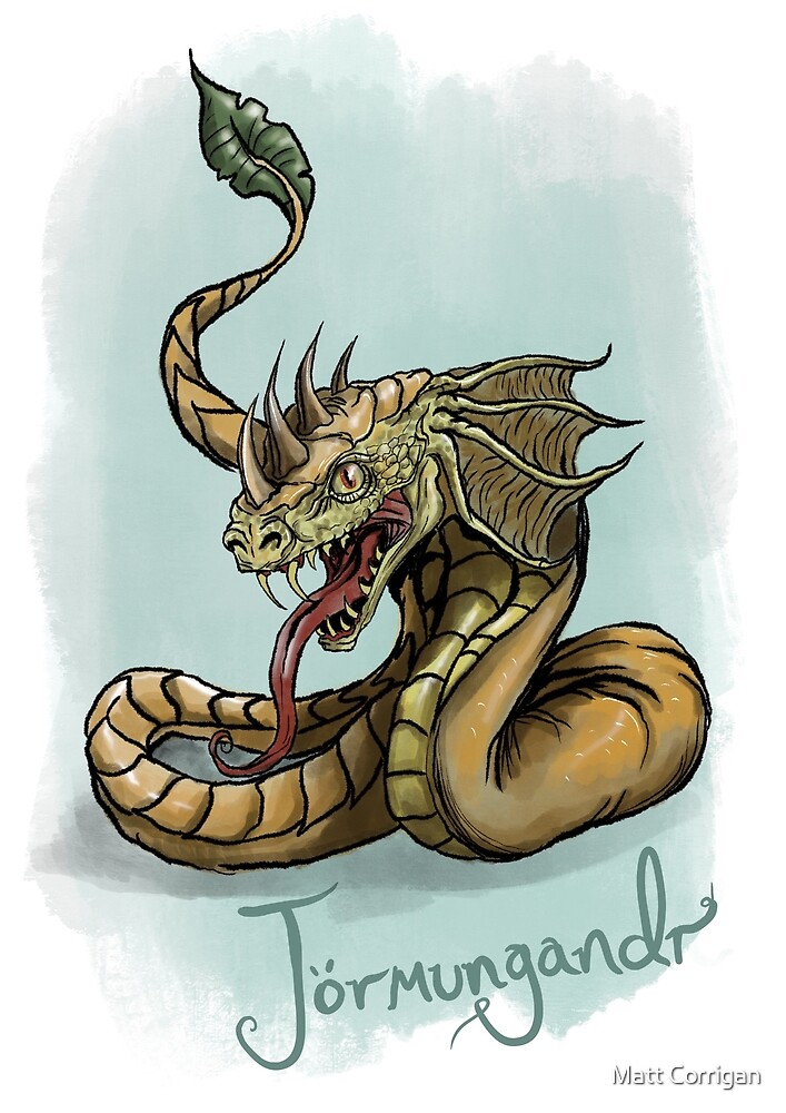 "Jörmungandr " by Matt Corrigan | Redbubble