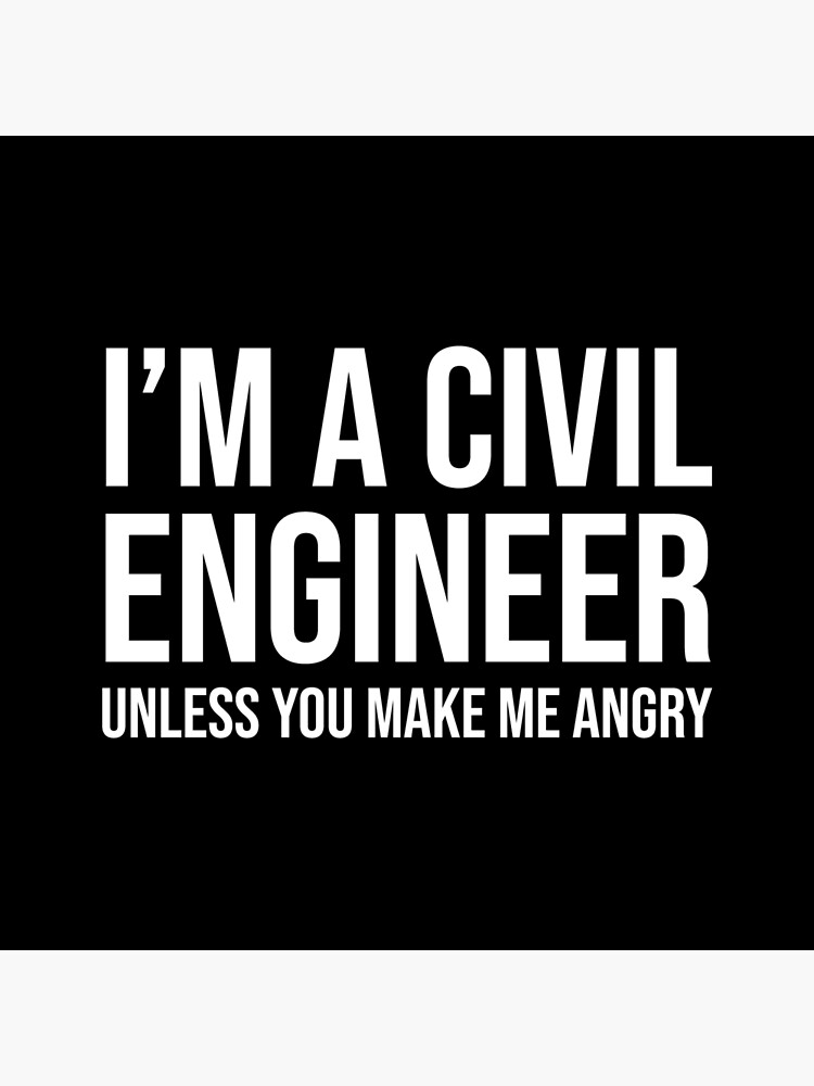 "Funny Civil Engineer Angry Engineering T-shirt" Tote Bag for Sale by ...
