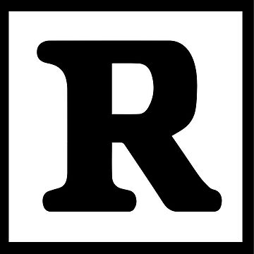 "Rated R" Sticker for Sale by serpentsky17 | Redbubble