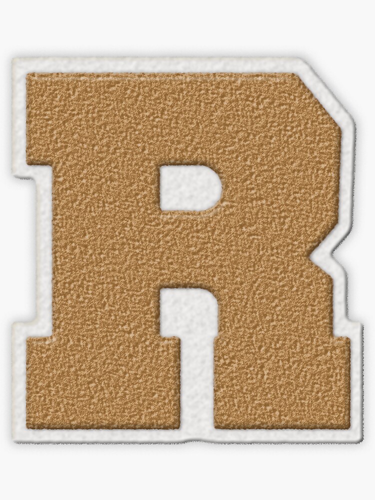 "Varsity Letter R" Sticker by snarkee | Redbubble