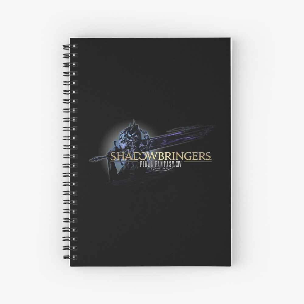 "Final Fantasy XIV: Shadowbringers Logo" Spiral Notebook for Sale by ...