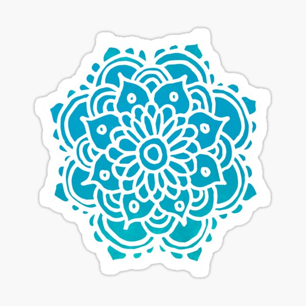"Tropical Ocean Mandala" Sticker by julieerindesign | Redbubble