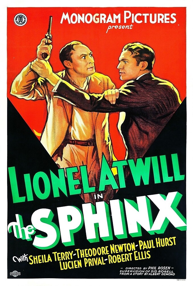 "Vintage Hollywood Nostalgia The Sphinx Film Movie Advertisement Poster ...