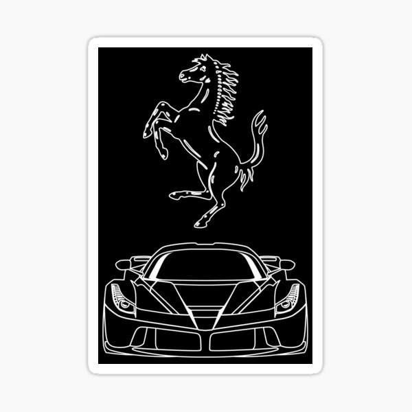 Enzo Ferrari Stickers | Redbubble