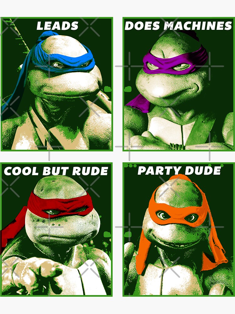 "TMNT" Sticker for Sale by CreativeSpero | Redbubble