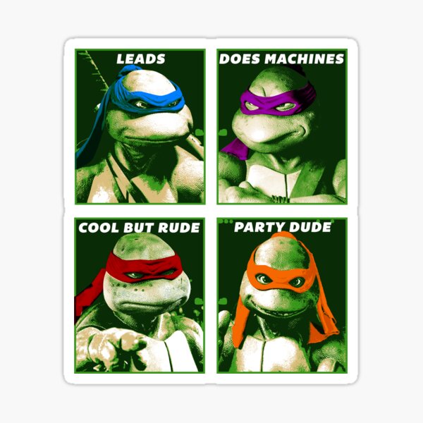 "TMNT" Sticker for Sale by CreativeSpero | Redbubble