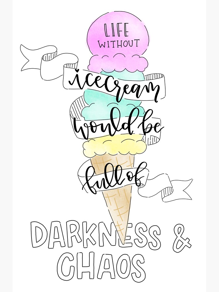 "ice cream obsession" Sticker for Sale by artwithakemi | Redbubble