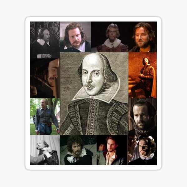 "Shakespeare" Sticker by multikat | Redbubble