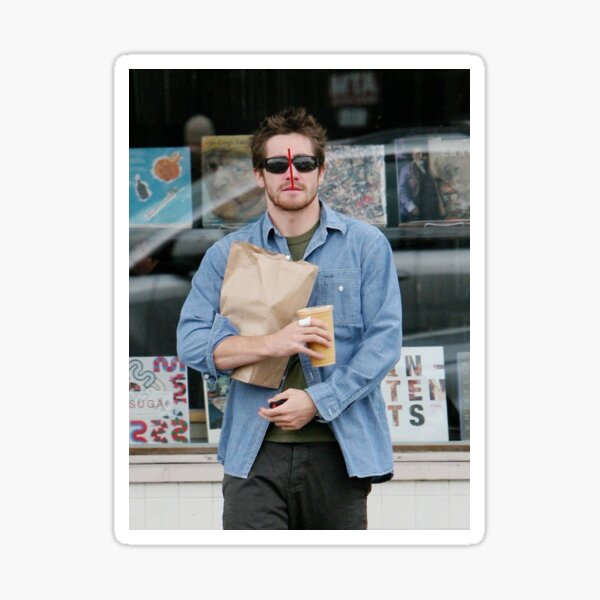 "JAKE GYLLENHAAL STICKER" Sticker for Sale by kozakhol | Redbubble