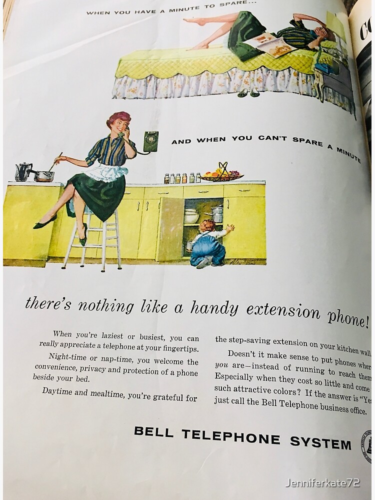 Vintage Advertisement For Bell Telephone System Premium Matte Vertical ...
