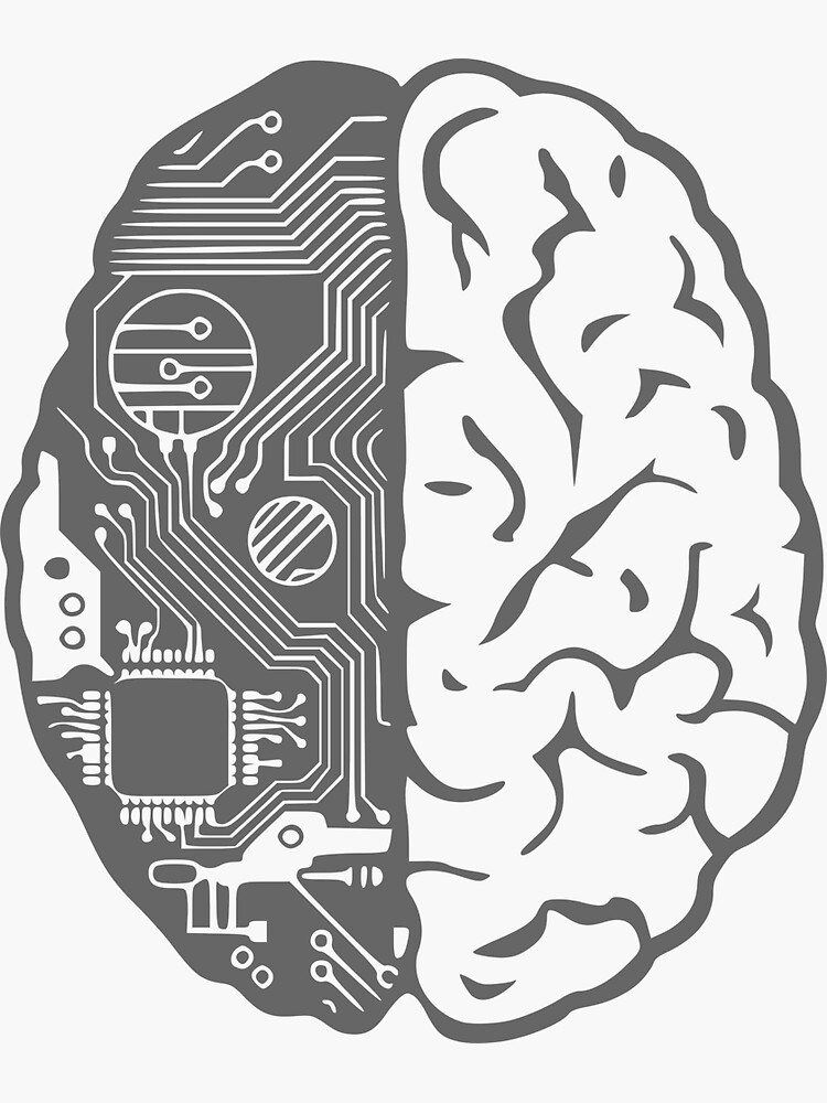 "Coding Brain" Sticker for Sale by 0tdesigns | Redbubble