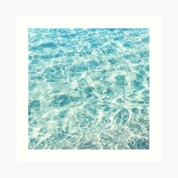 "Crystal Clear Aqua Blue Ocean Water" Art Print for Sale by ...