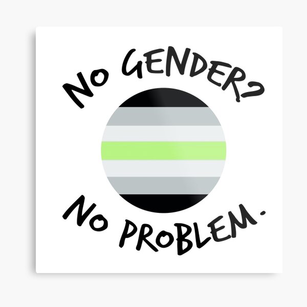 No Gender Binary Metal Prints | Redbubble