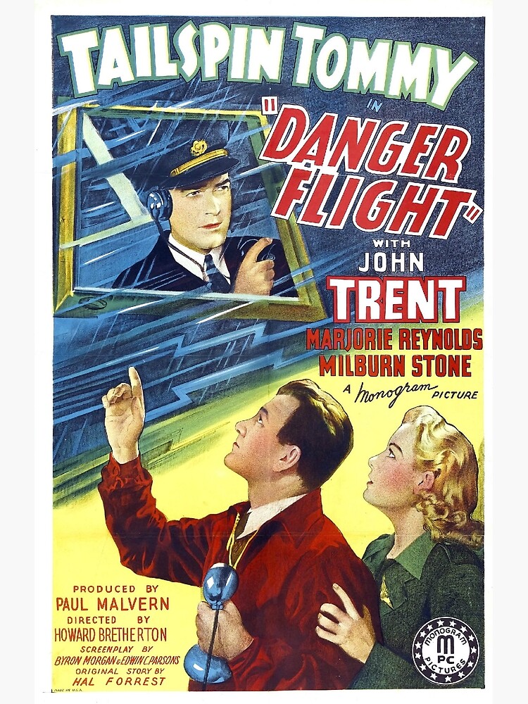 "Vintage Hollywood Nostalgia Tailspin Tommy Danger Flight Film Movie ...